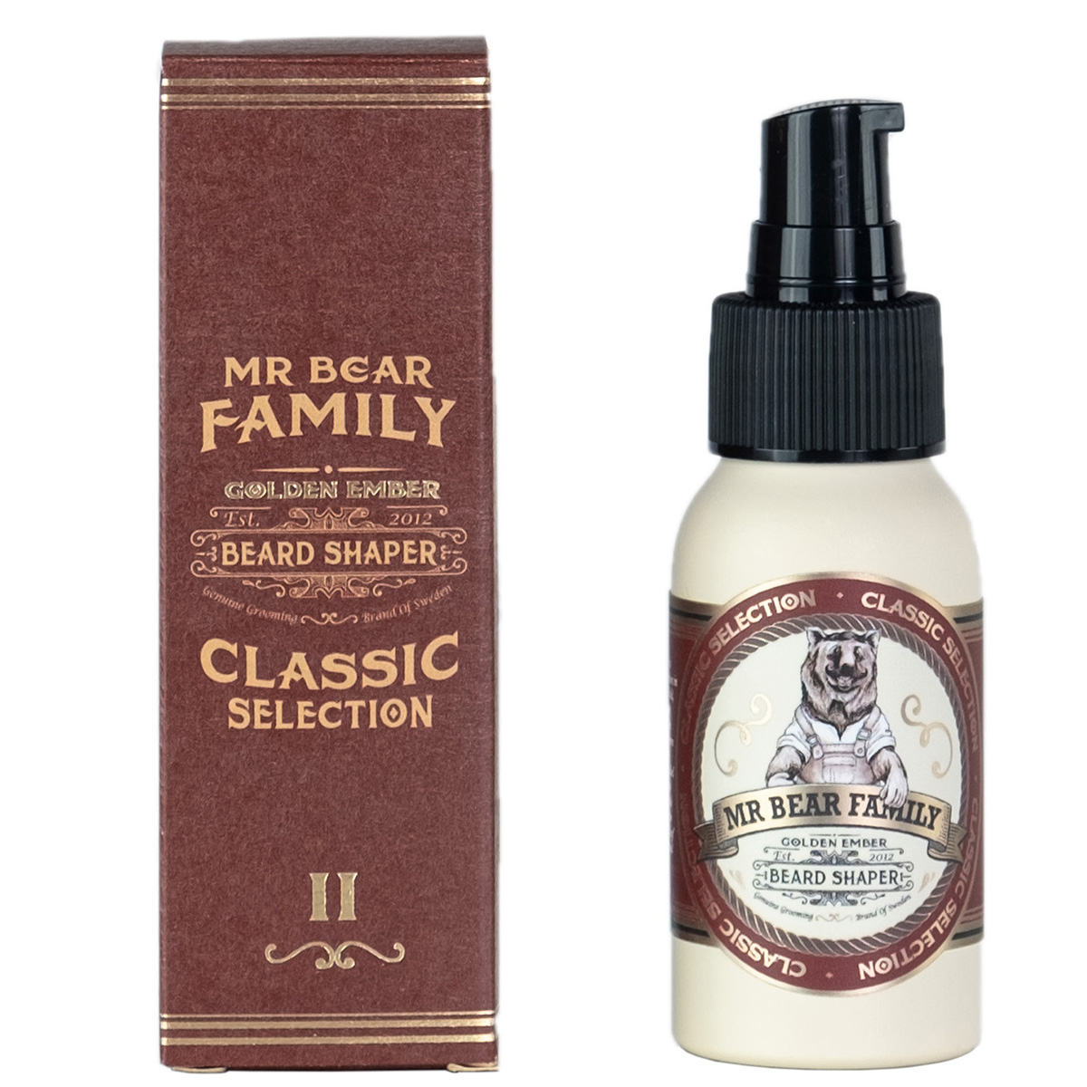 Mr Bear Family Golden Ember Beard Shaper (50 ml) | Hemleverans in